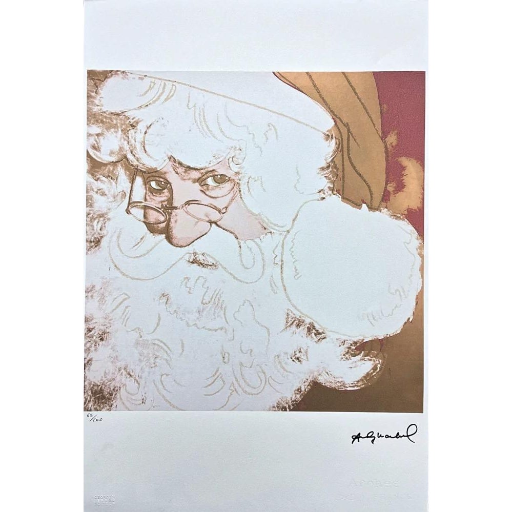 After Andy Warhol, Santa Claus, 1980s, Lithograph | Chairish