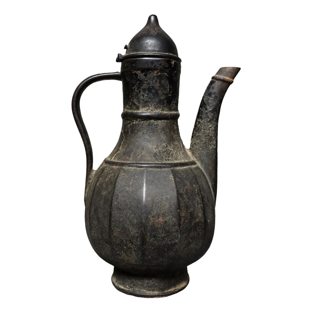 Antique Water Pitcher in Cast Iron, 1890s | Chairish