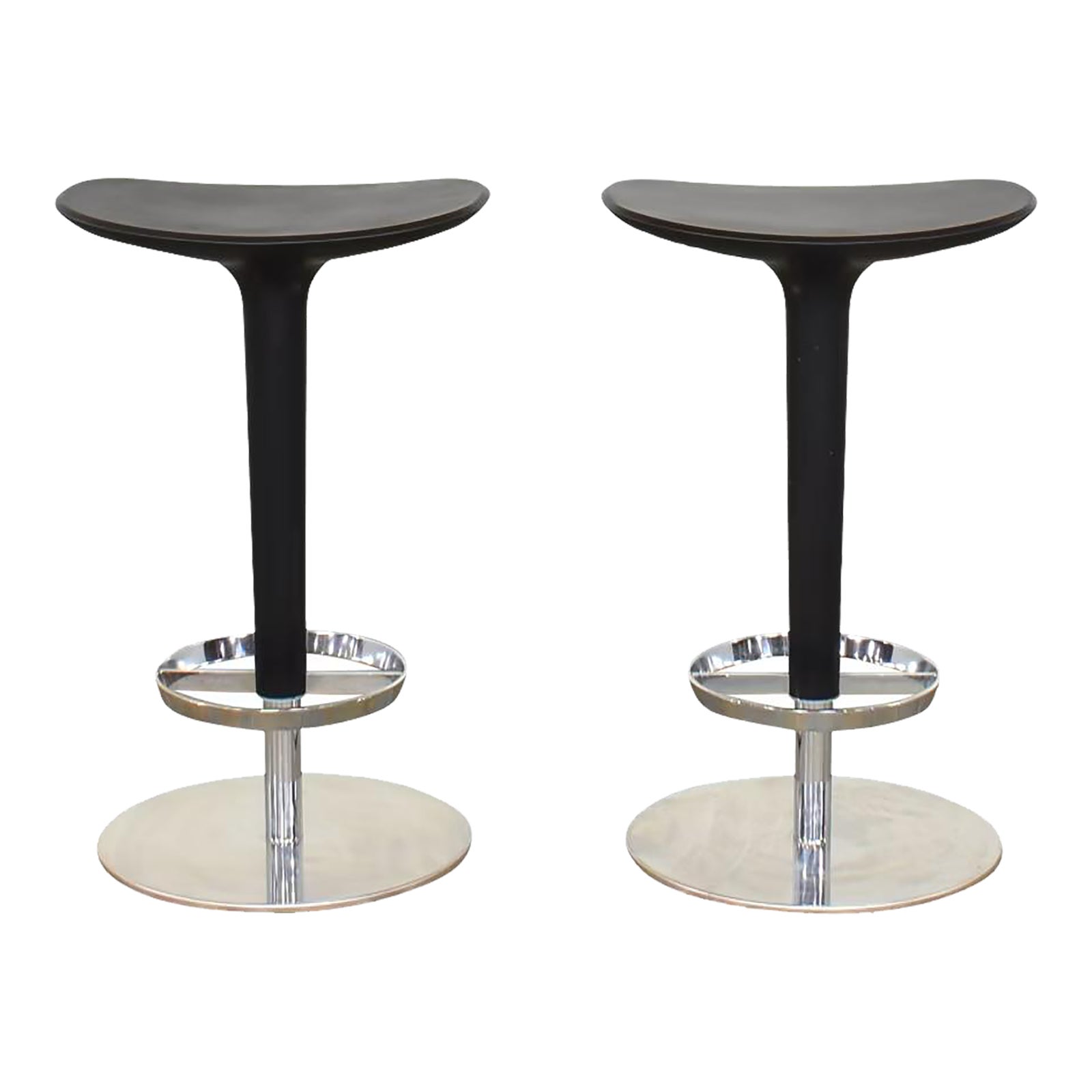 Arper Babar Stools - Black - Set of 2 | Chairish