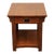 High End Oak Contemporary Mission Style 22" Accent End Table | Chairish
