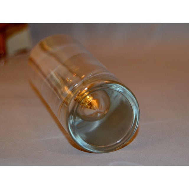 Set Of 8 Carlo Moretti Modern Heavy Blown Glass Drinking Glasses