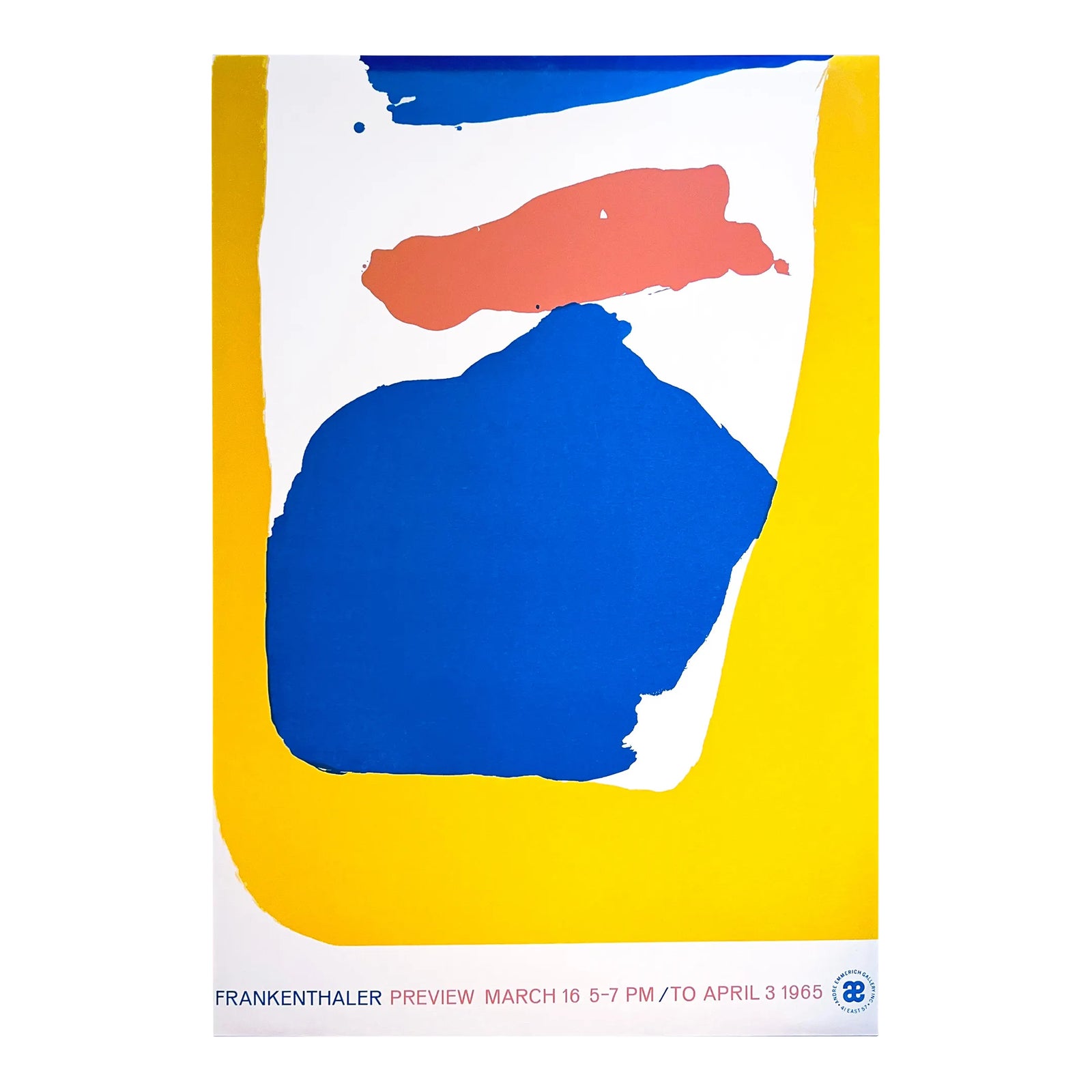 Helen Frankenthaler at André Emmerich Gallery, Original 1965 Lithograph ...