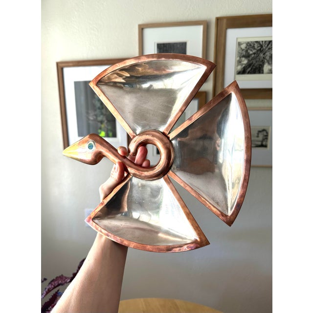 1960s Los Castillo Silver Bird Tray | Chairish