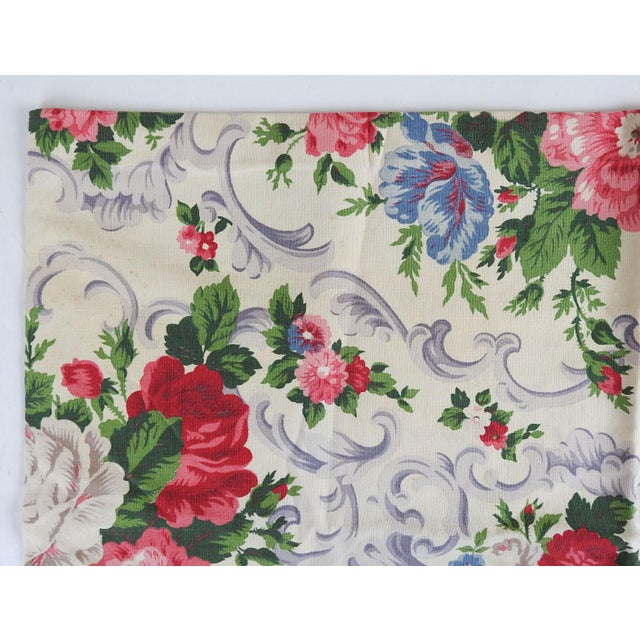 Vintage Cottage Rose Pillow Cover | Chairish