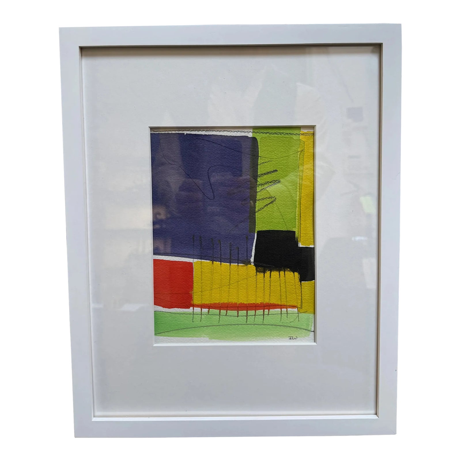 Isabel Wyatt “Color Format 1” Custom Framed Painting | Chairish