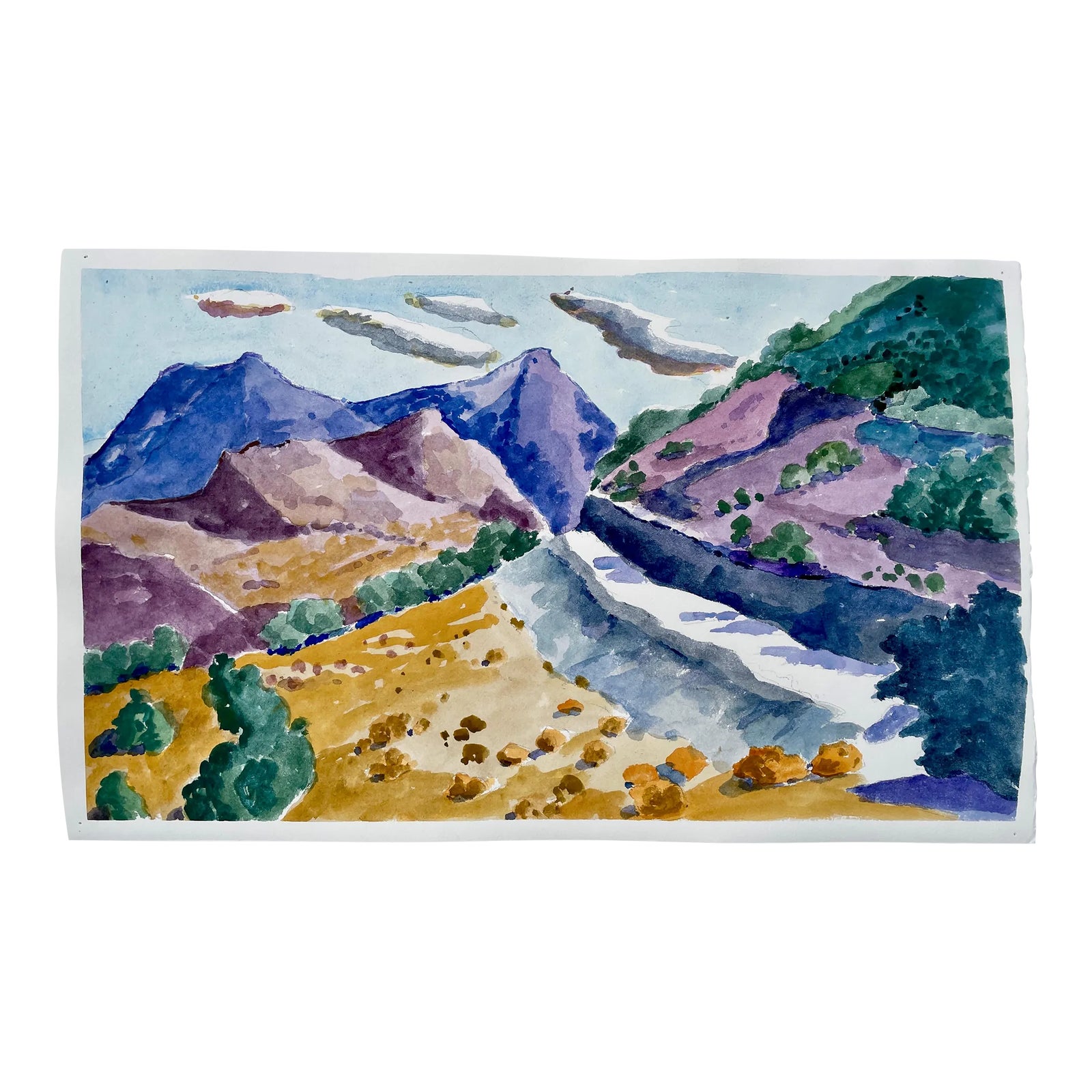 “Road to Nevada City” Landscape Watercolor by Mary Alice Copp 2023 ...