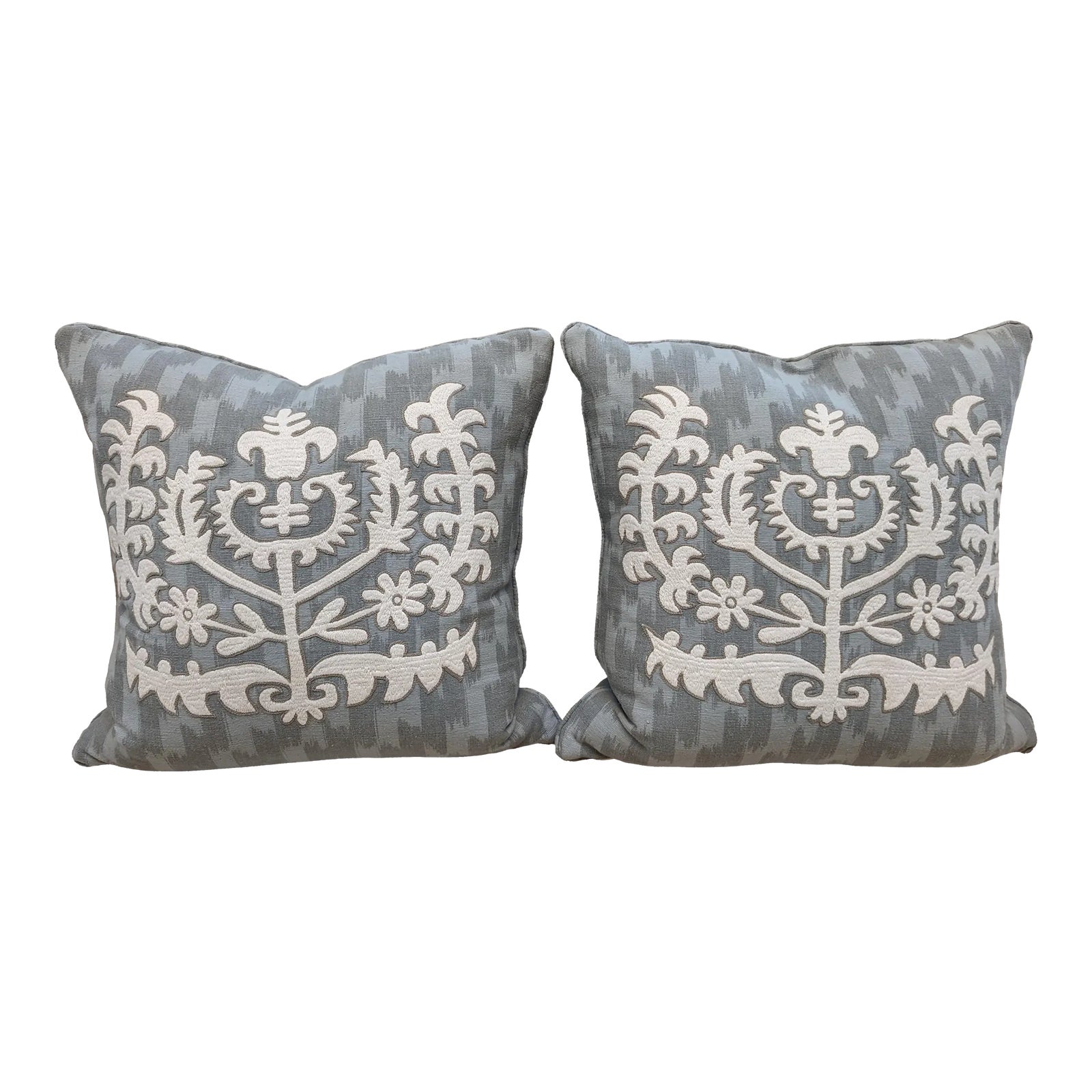 Zimmer + Rohde Custom Pillows with Down Inserts- Set of 2 | Chairish