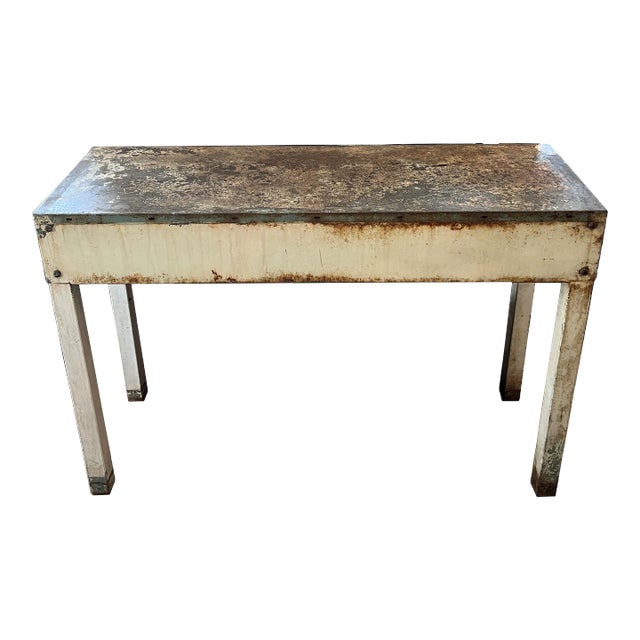 Mid 20th Century Vintage Metal Console Table | Chairish