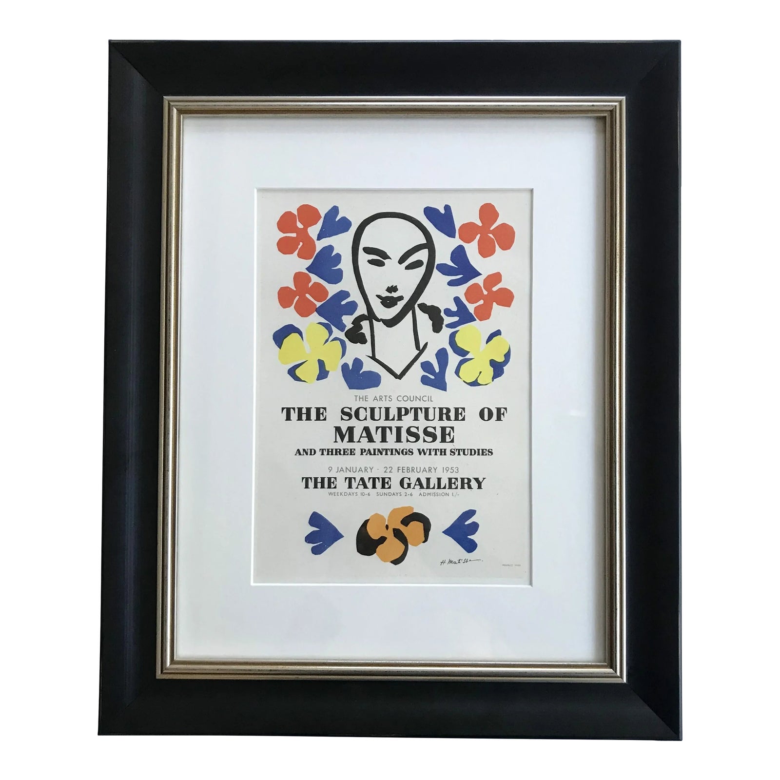 Henri Matisse Framed Lithograph 46 the Sculpture of Matisse | Chairish