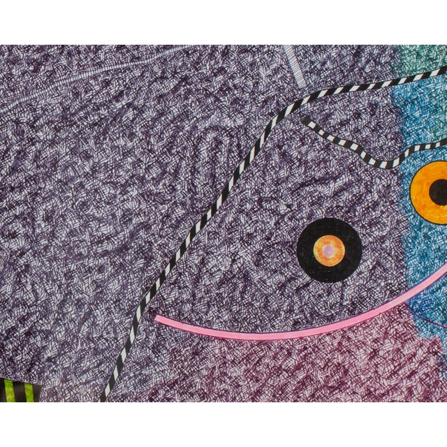 Collage and Abstract Marker Drawing by Thom Shaw | Chairish