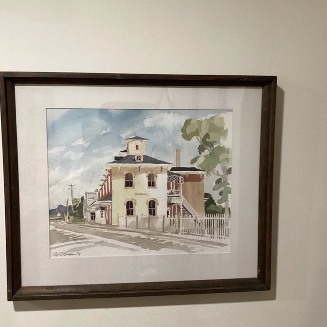 1978 Carl Johnson Vintage Watercolor Painting of Historic Galena ...
