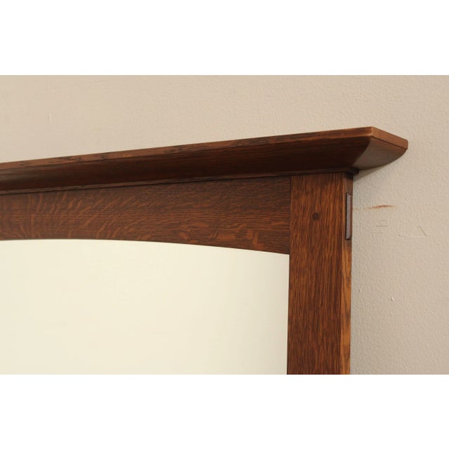 Stickley Mission Collection Oak Wall Mirror | Chairish