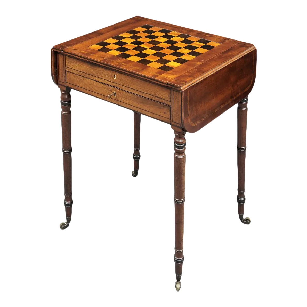 English Antique Regency Games Table | Chairish