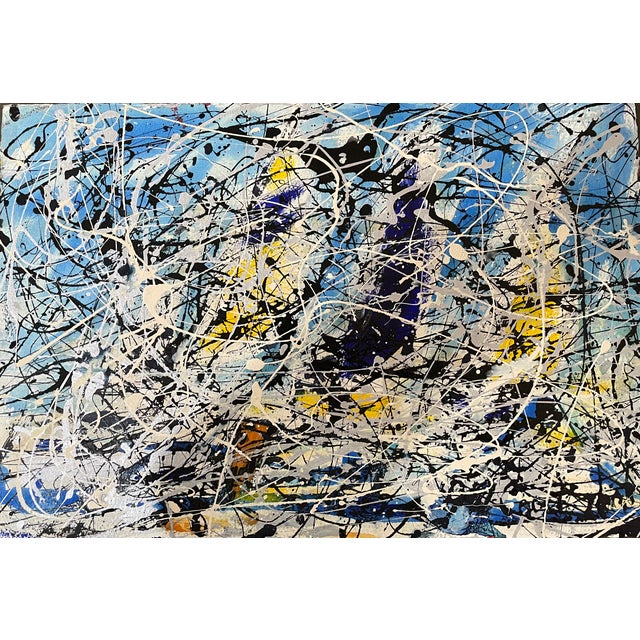 "Sailboat Race" Abstract Painting by Gordon Couch | Chairish