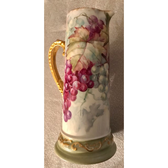 French Limoges Porcelain Pitcher | Chairish
