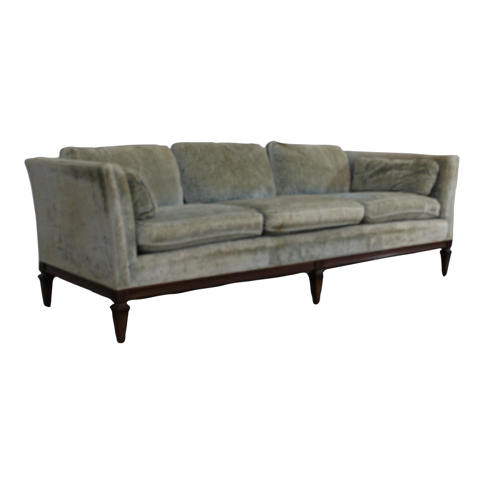 Mid-Century Modern Milo Baughman Style Sofa 87" | Chairish