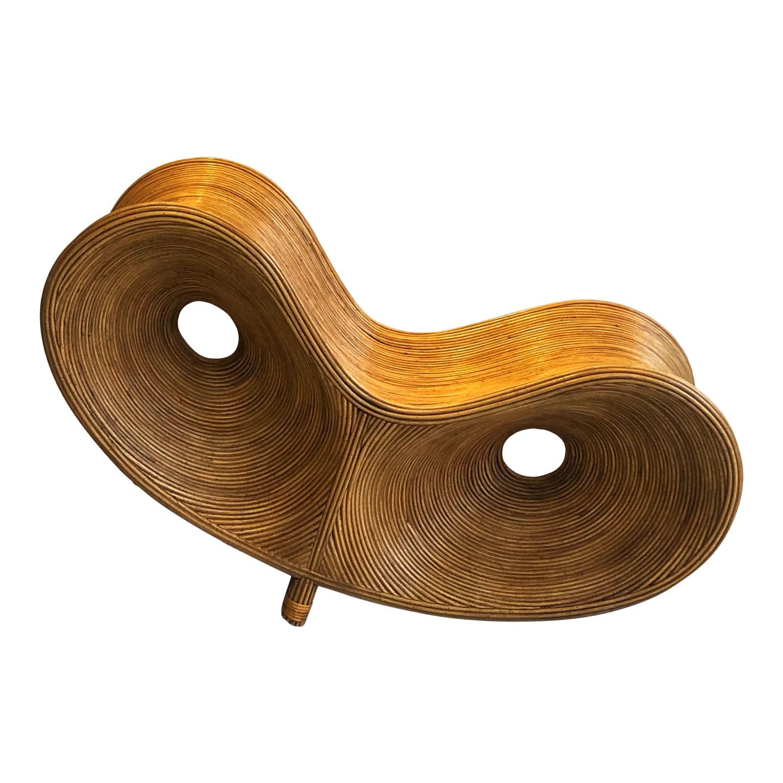 Natural Rattan "Infinity" Chair | Chairish