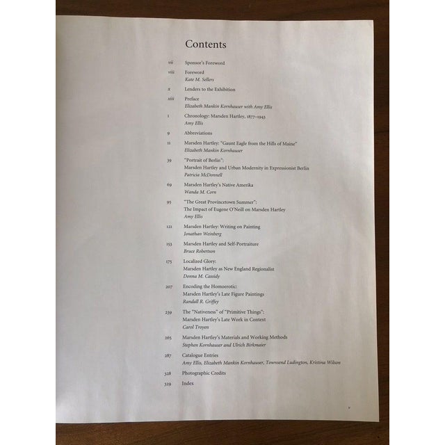 Marsden Hartley, by Elizabeth Mankin Kornhauser, Hardcover Art Book ...