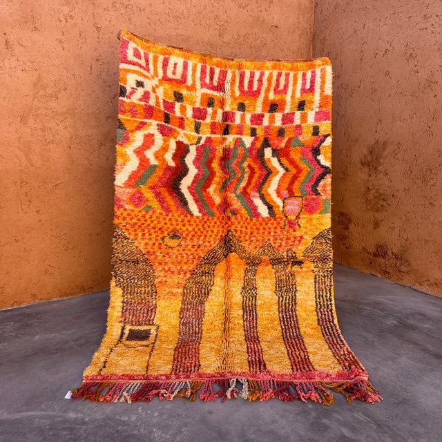 Contemporary Moroccan Rug - 4'12" X 7'9" Ft | Chairish