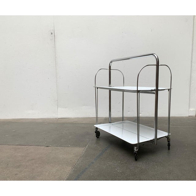 Vintage Foldable Service Cart by Raquer, 1970s | Chairish