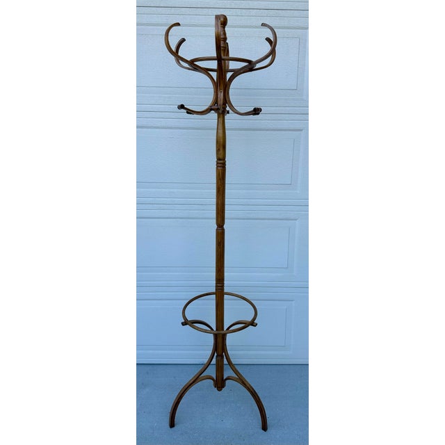 1960s Vintage Mid-Century Modern Bentwood Coat Rack Hall Tree ...