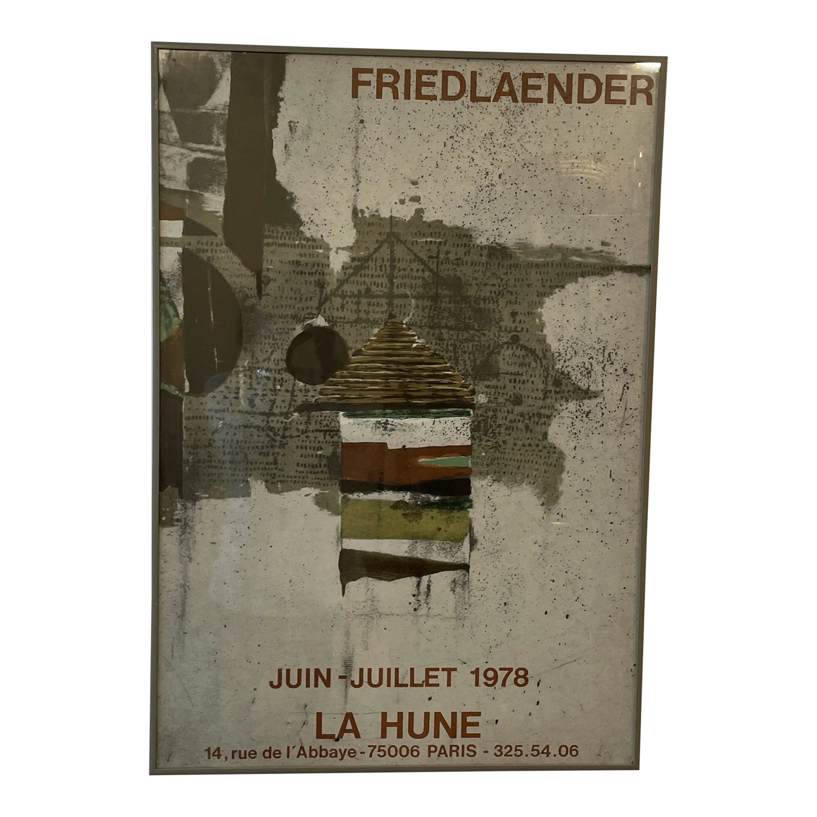 1978 Friedlaender Art Show Exhibition Poster, La Hune | Chairish
