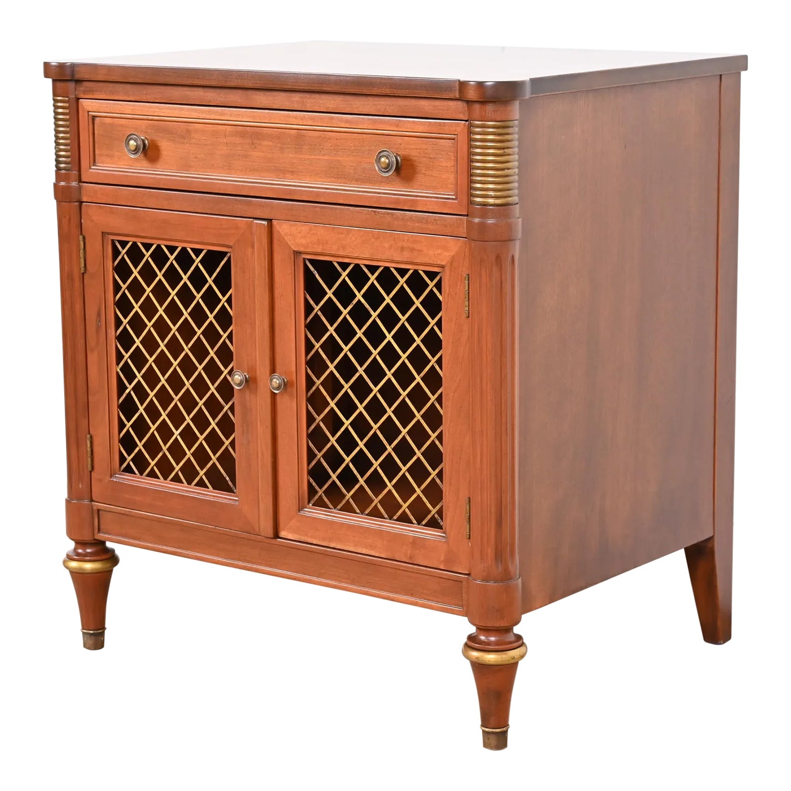 Kindel Furniture French Regency Louis XVI Cherry Wood Nightstand, Newly ...