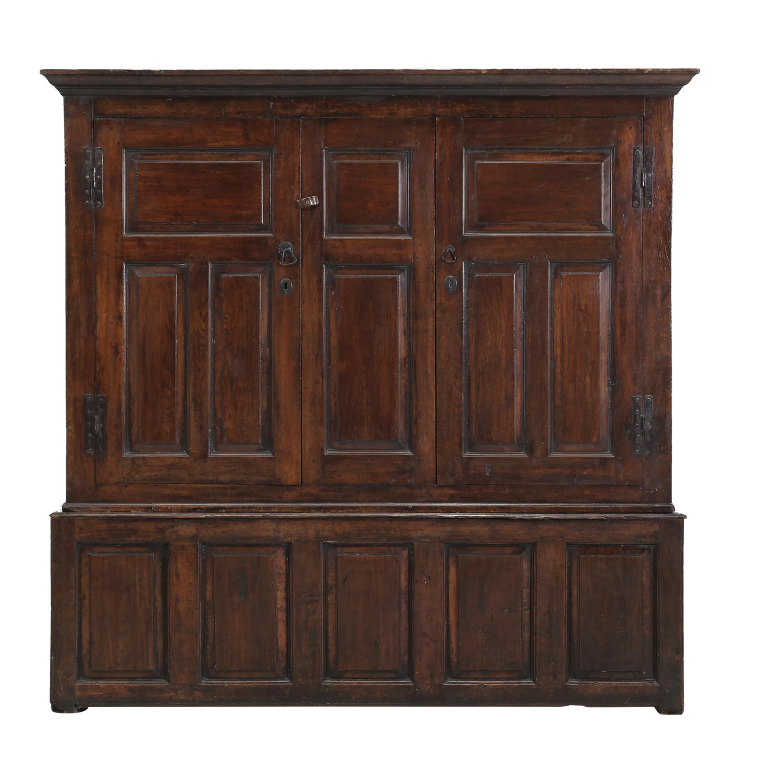 Antique English Oak Baker's Cupboard or Back Hall Coat Closet C1700-40 ...