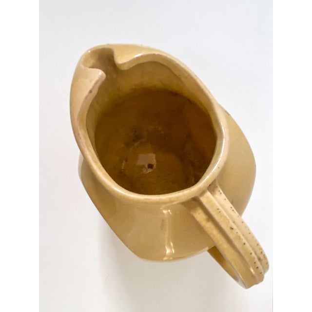 1940s McCoy Yellow Pitcher With Shamrock Pattern | Chairish