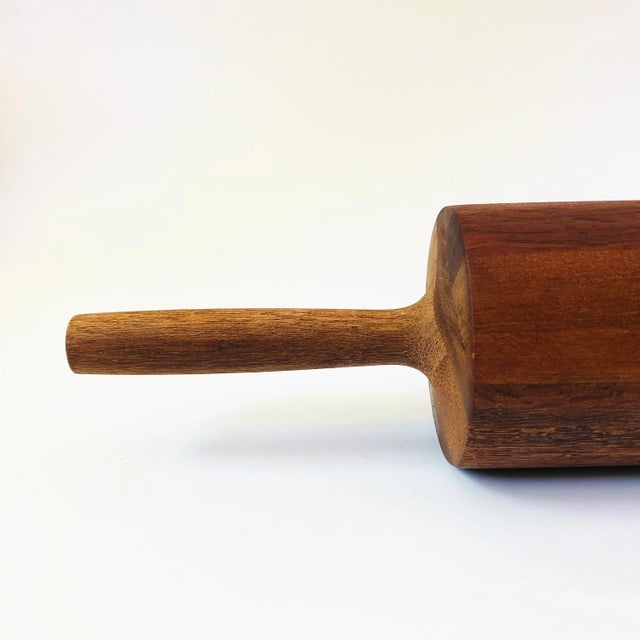 Mid Century Teak Rolling Pin | Chairish