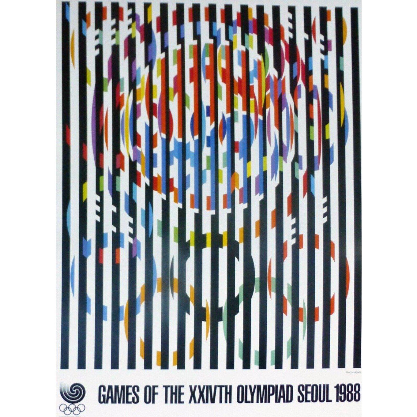 1988 Seoul Olympic Games, Yaacov Agam Poster | Chairish