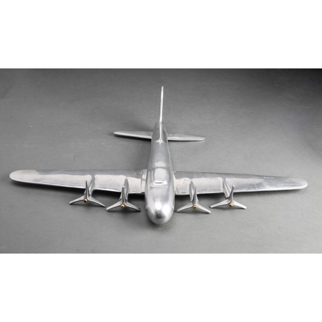 Mid-Century Modern Aluminum Airplane Model | Chairish