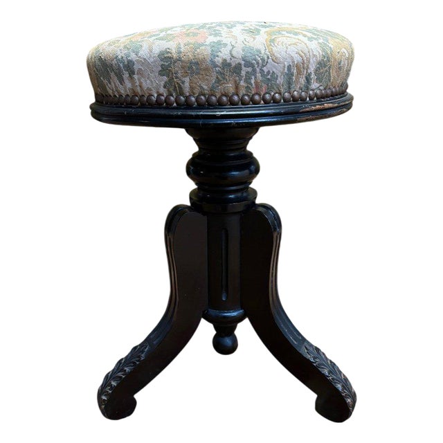 Vintage Piano Stool | Chairish