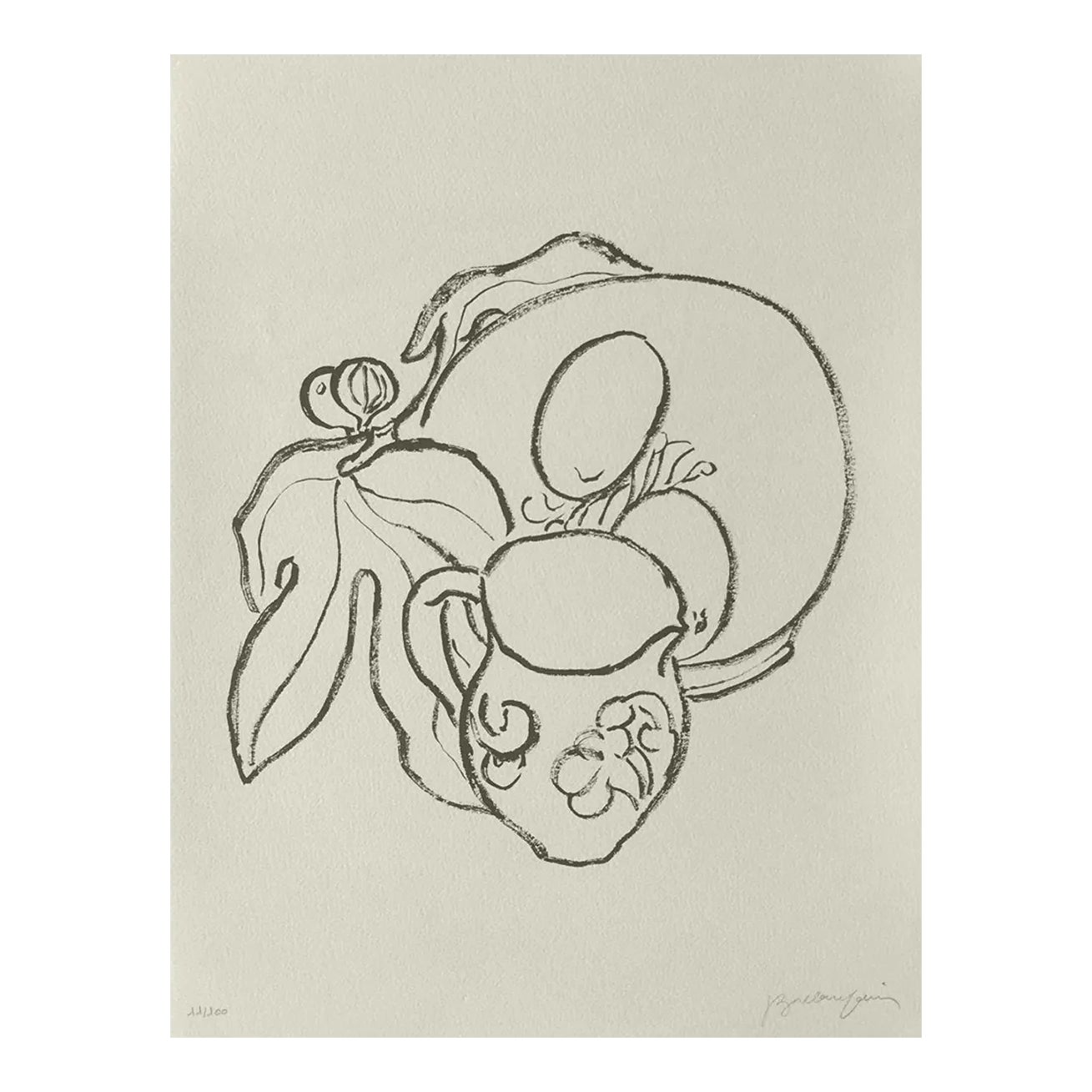 1990 Pierre Boncompain Still Life Lithograph | Chairish