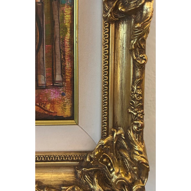 "The World" Original Abstract Oil on Canvas by Annie Todd in Gilded ...