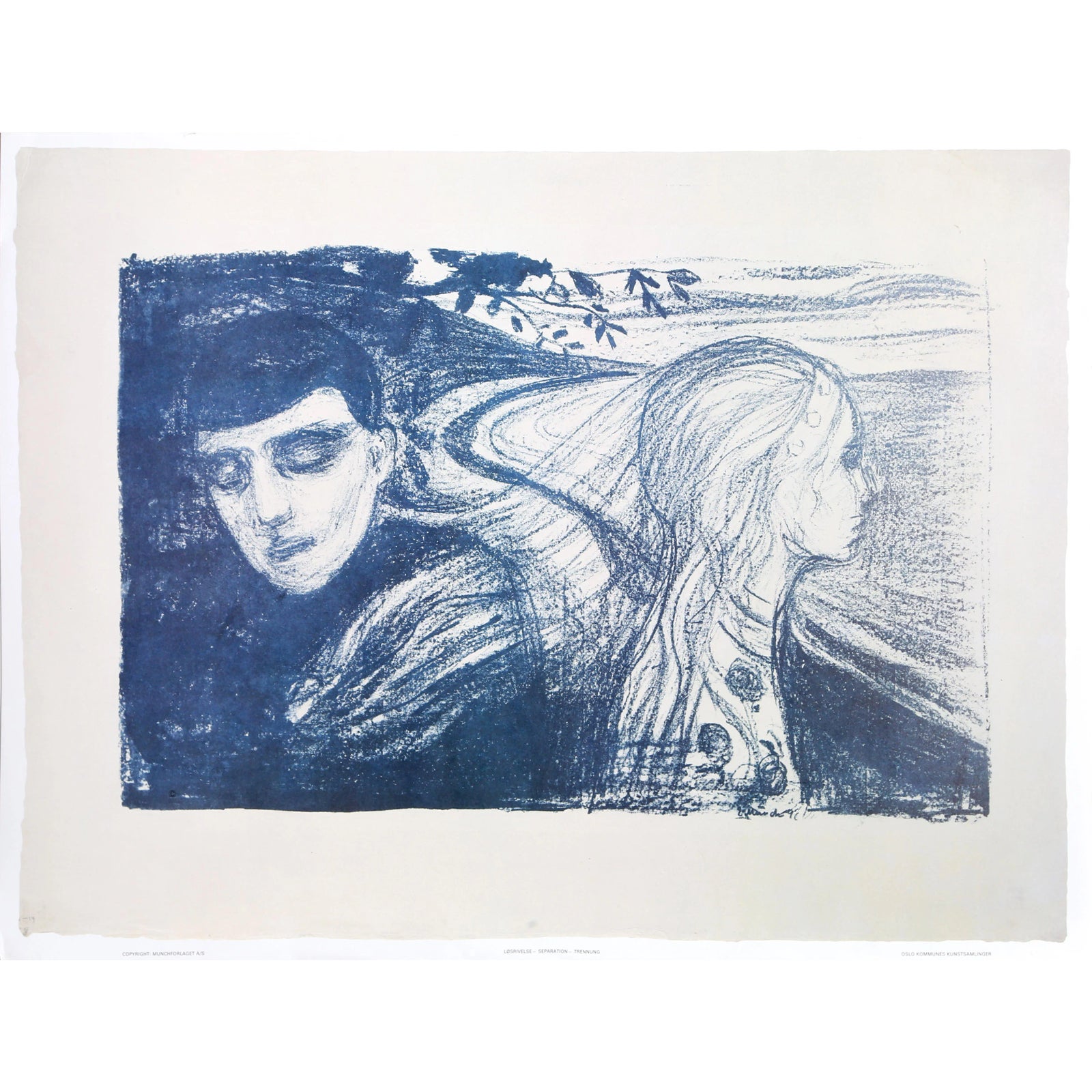 Edvard Munch, Separation Ii, Poster | Chairish