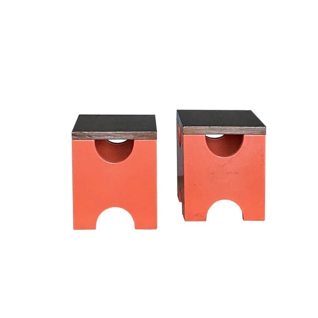 Dado Stools attributed to Ettore Sottsass for Poltronova, 1960s, Set of ...