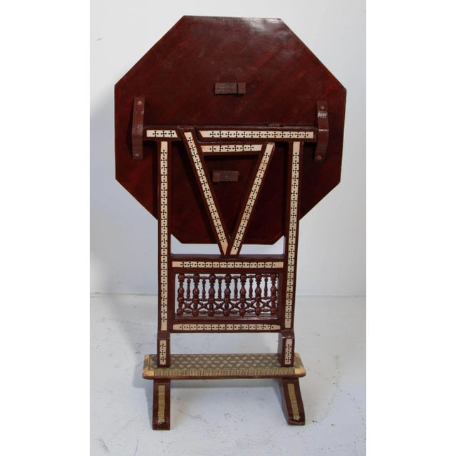 Egyptian Octagonal Side Table Egyptian Moorish Tilt-Top Inlaid Table ...