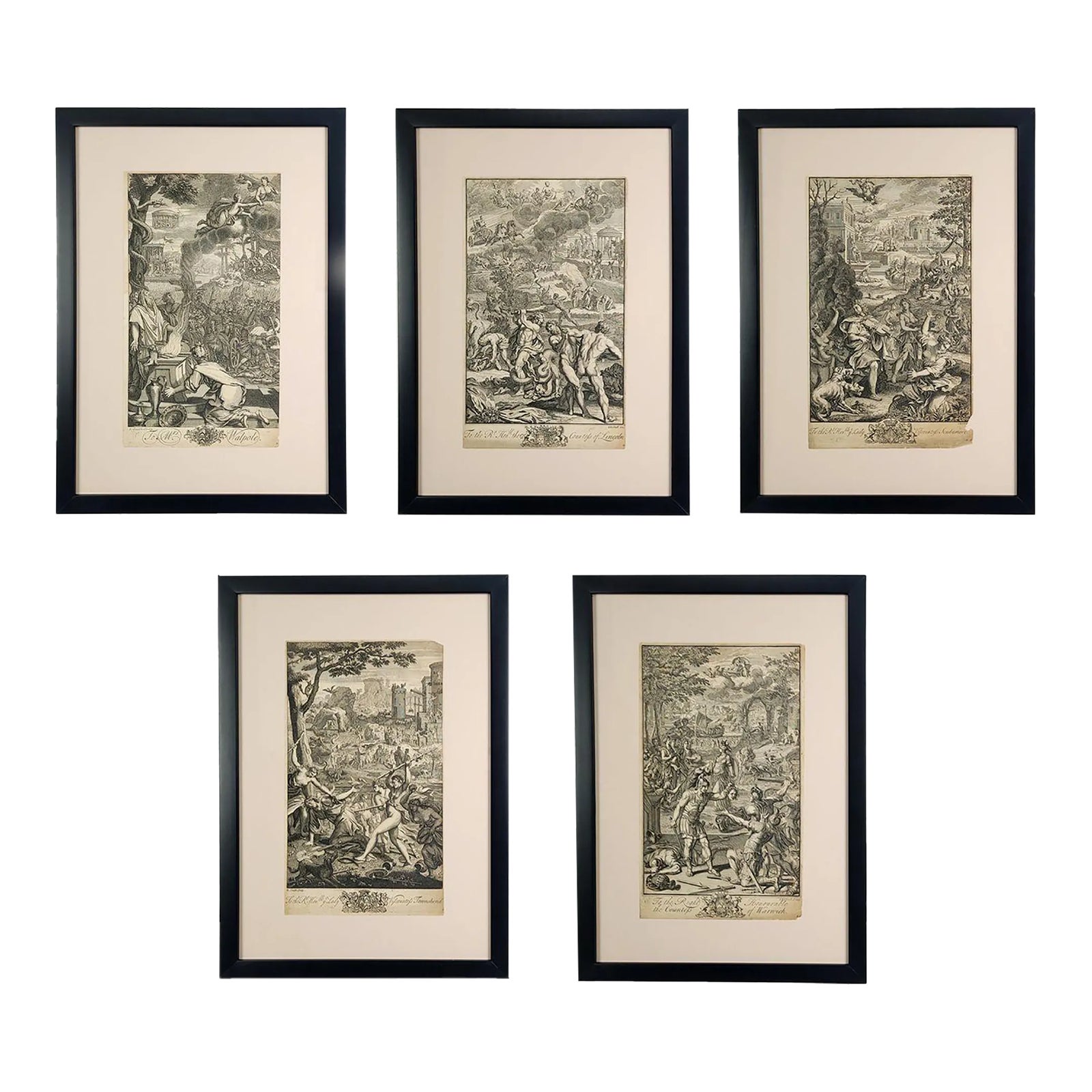 Group of Five Engravings From Ovid's Metamorphoses, England, 1717 ...