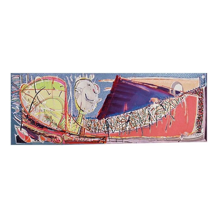 "Tables and Bridges", 1984. Mixed Media on Canvas. Contemporary ...