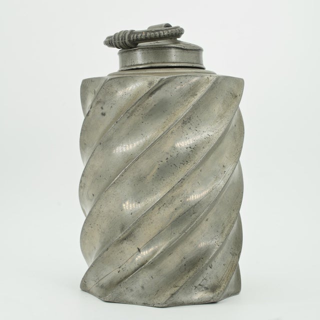 Baroque Alpine Extra Large Pewter Wine Can Flask Metalwork Decanter ...
