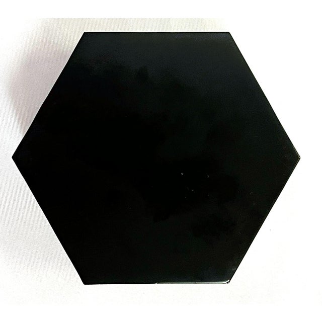 Vintage Korean Najeon Lacquerware With Mother of Pearl Hexagon Trinket ...