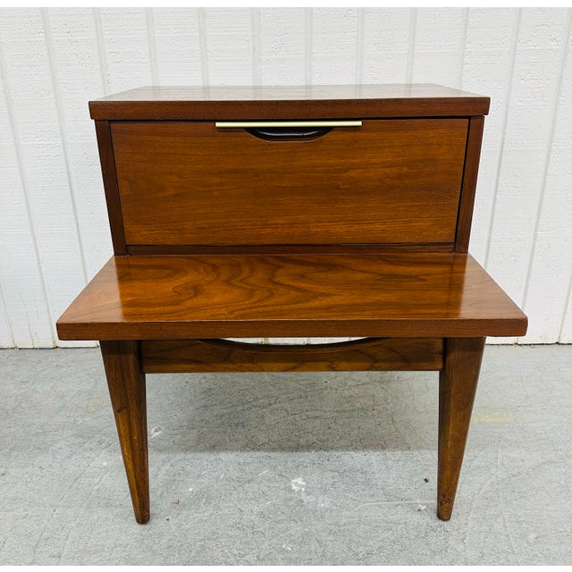 Mid-Century Modern Kent Coffey Tableau Walnut Nightstands - Set of 2 ...