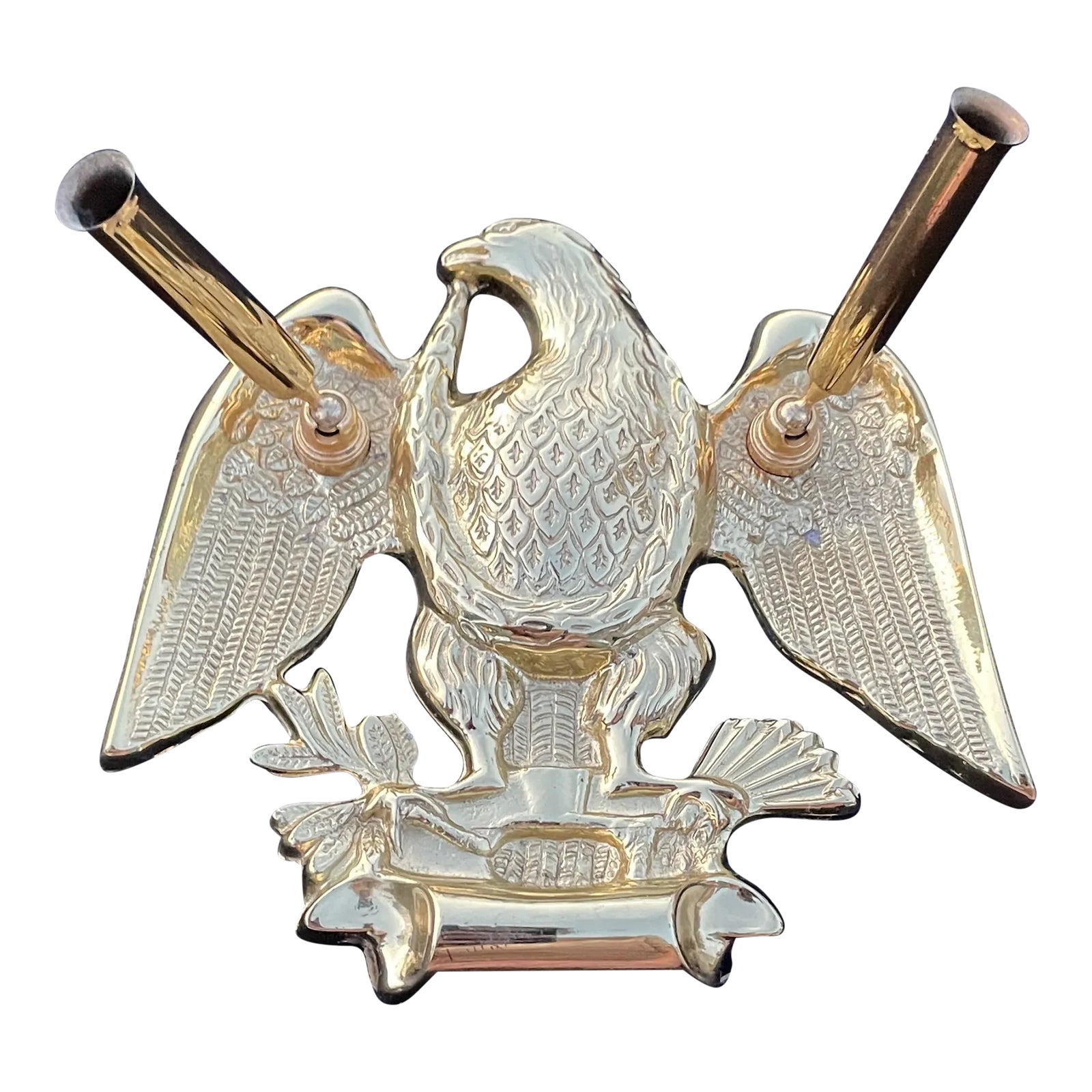 Brass Eagle Pen Holder | Chairish