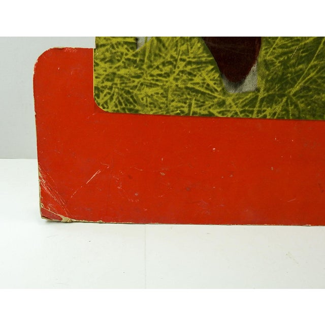 Vintage Feed Store Counter Display of Hereford Calf | Chairish