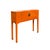 Oriental Orange Lacquer 4 Drawers Slim Narrow Foyer Side Table | Chairish