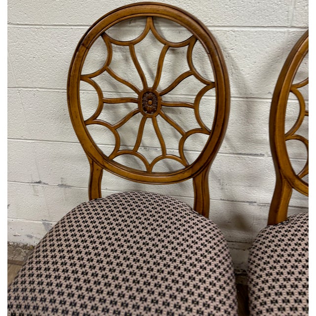 Vintage George III Regency Hepplewhite Style Sunburst Spider Web Dining ...