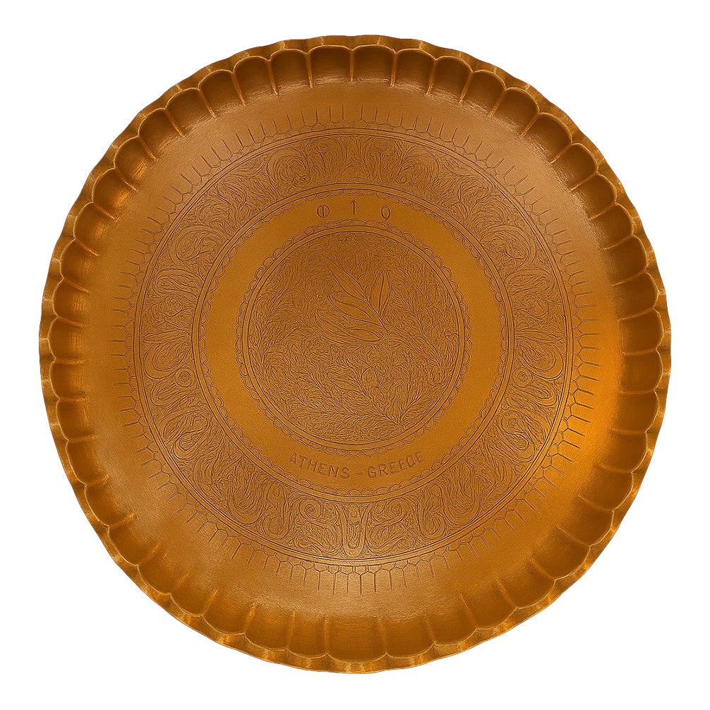 Copper Tray- Vintage 1952 Solid Copper Hand-Etched Tray From Athens ...