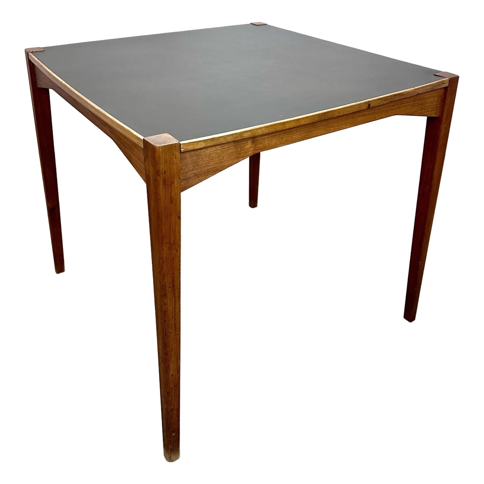 Mid Century Danish Modern Reversible Top Teak Game Table Attributed to ...