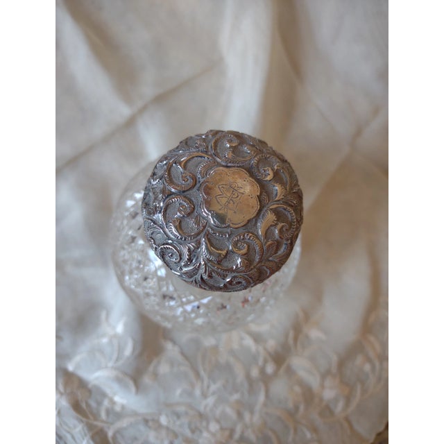 Charles May English Sterling Silver and Cut-Glass Perfume Bottle, Circa ...